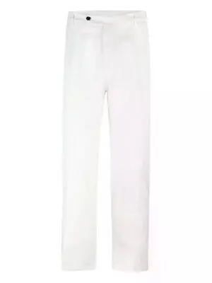 Eleventy Button-fastening Cotton-blend Trousers