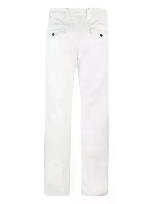 Eleventy Button-fastening Cotton-blend Trousers
