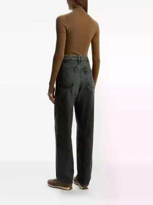 12 STOREEZ High-rise Straight-leg Jeans