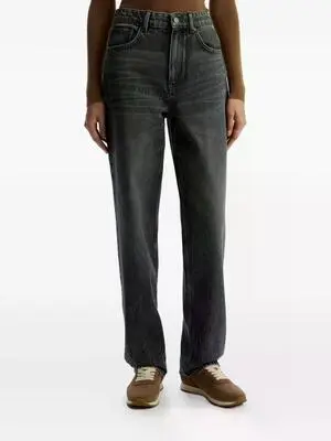 12 STOREEZ High-rise Straight-leg Jeans