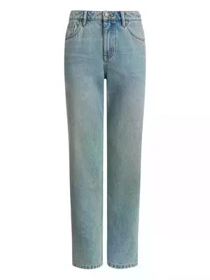 12 STOREEZ High-rise Straight-leg Jeans