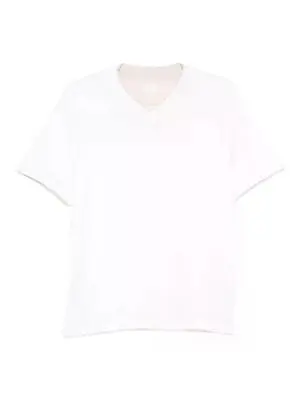 Eleventy V-neck Cotton T-shirt - White