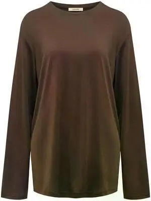 12 STOREEZ Long-sleeve Silk T-shirt