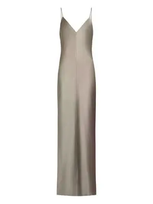 12 STOREEZ Slip Maxi Dress With Adjustable Straps - Brown