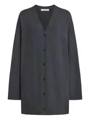 12 STOREEZ Button-front Cardigan - Grey
