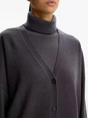 12 STOREEZ Button-front Cardigan - Grey
