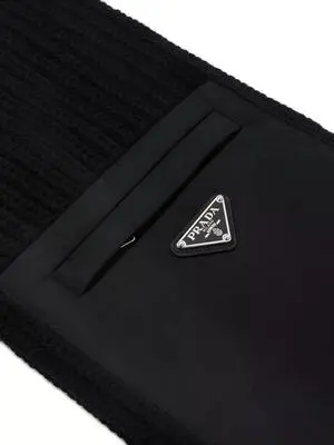 Prada Ribbed Pocket Scarf