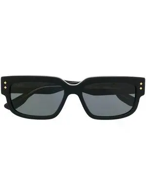 Gucci Rectangle-frame Tinted Sunglasses - Black