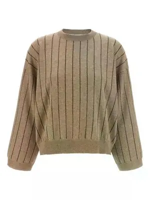 Brunello Cucinelli Striped Cashmere Sweater