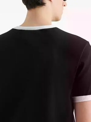 Dolce & Gabbana Cotton T-shirt With Flocked Print - Black