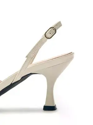 ALOHAS Joelle Buckle-detail Pointed-toe Pumps - Neutrals