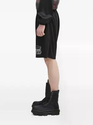 Aries Ramscape Airtex Logo-print Shorts