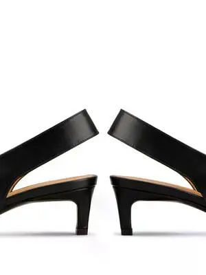 TOD'S Leather Slingback Pumps - Black