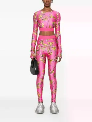 Versace Barocco-print Leggings