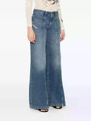 DIESEL® D-akii Panelled Jeans - Blue