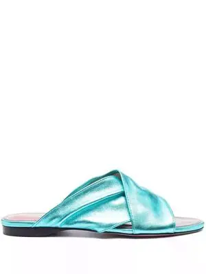 Paris Texas Rose Leather Sandals