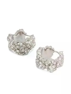 JIL SANDER Zircon-embellished Hoop Earrings