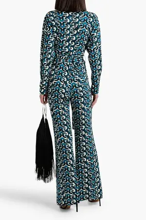 Diane Von Furstenberg Marilou Printed Jersey Jumpsuit