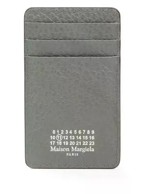 MAISON MARGIELA Leather Card Holder - Grey