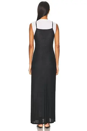 LESET Rozzi V Neck Muscle Maxi Dress
