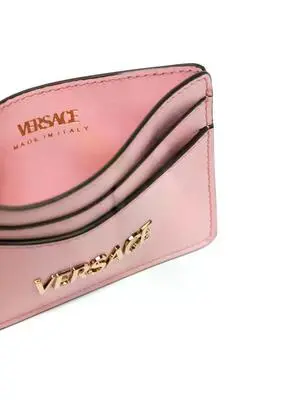 Versace Logo-tag Card Holder - Pink