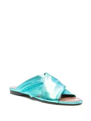 Paris Texas Rose Leather Sandals