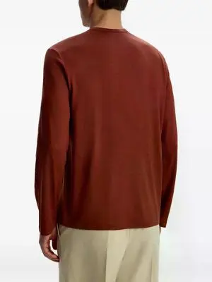 12 STOREEZ Long-sleeve Henley T-shirt