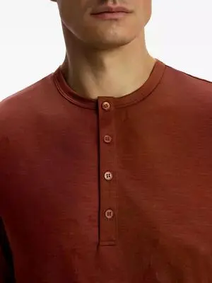 12 STOREEZ Long-sleeve Henley T-shirt