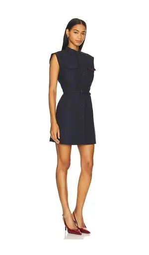 Frame The Safari Shirt Dress - Navy - 26% Off | Editorialist