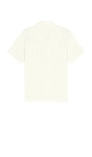 ORIGINAL PENGUIN Dobby Check Camp Shirt In Cream