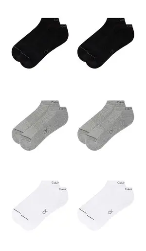 Calvin Klein Classic Athletic Low Cut Socks 6 Pack