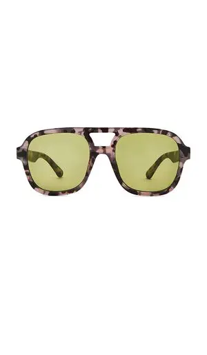 AIRE Whirlpool Sunglasses - Charcoal Tortoise & Sage Tint