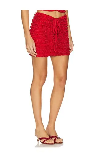 AMOR MIA Ruffled Mini Skirt