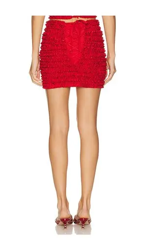 AMOR MIA Ruffled Mini Skirt