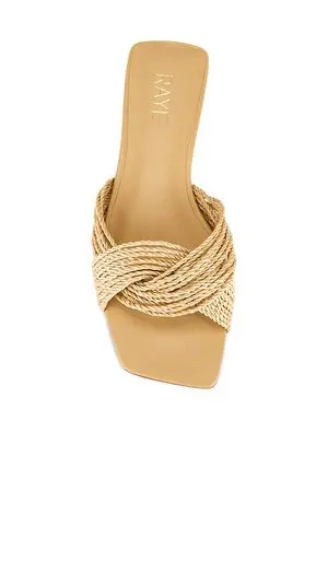 Raye Raffia Slip-on Flat Sandals