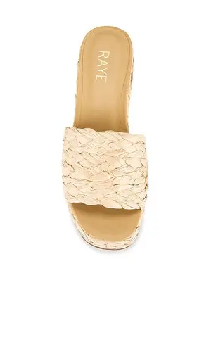 Raye Anais Raffia Platform Sandal