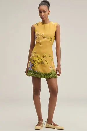 LOVAAN Mathilda Linen Mini Dress