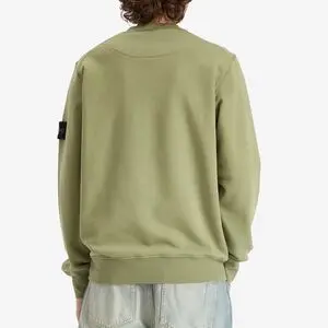 Stone Island Organic Cotton Fleece Sweatshirt - Sage