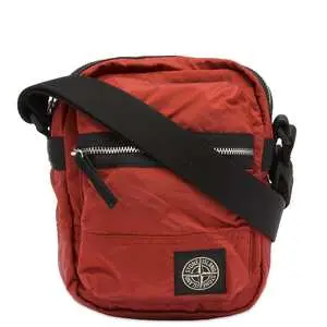 Stone Island Nylon Metal Pouch Bag Scarlet