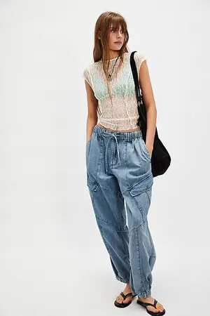 ONETEASPOON Drawstring Flight Jeans