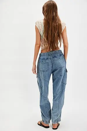 ONETEASPOON Drawstring Flight Jeans