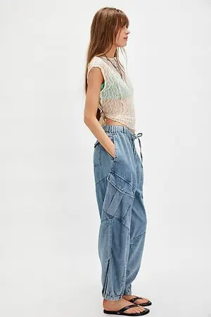 ONETEASPOON Drawstring Flight Jeans