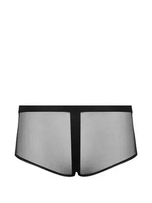 MAISON CLOSE Pure Tentation Openable Mesh Shorts - Black