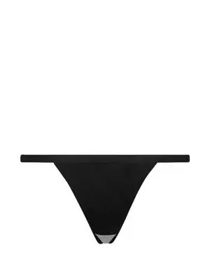 MAISON CLOSE Pure Tentation Openable Thong - Black