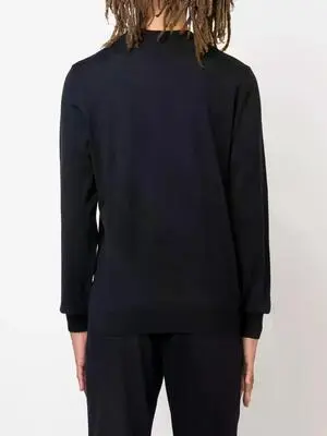 BOSS Crewneck Virgin Wool Jumper - Blue
