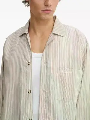 Nanushka Striped Logo-embroidered Shirt
