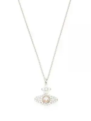 VIVIENNE WESTWOOD Orb Crystal Pendant Necklace - Silver