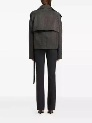 COURREGES Oversized-collar Cropped Jacket