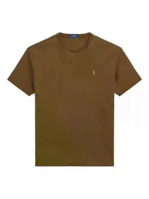 Polo Ralph Lauren Embroidered Crew-neck T-shirt - Brown