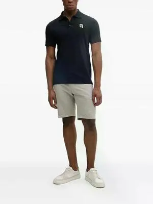 Karl Lagerfeld Logo Polo Shirt - Black